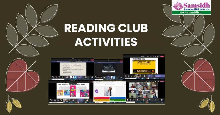 Reading Club Activities - Samsidh Group of Schools
