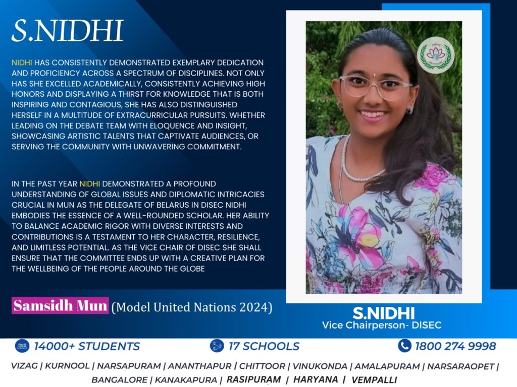Samsidh MUN Empowering Students through UN Conferences